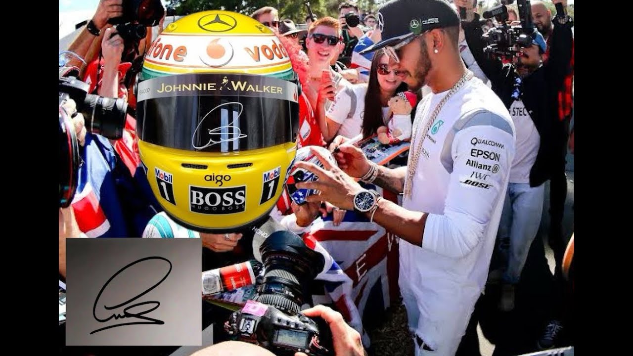 SPOT A Lewis Hamilton SIGNED AUTOGRAPH - YouTube