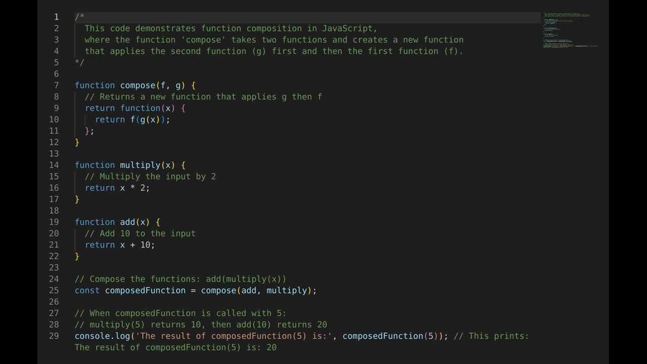 Javascript Interview Question: Function composition - YouTube