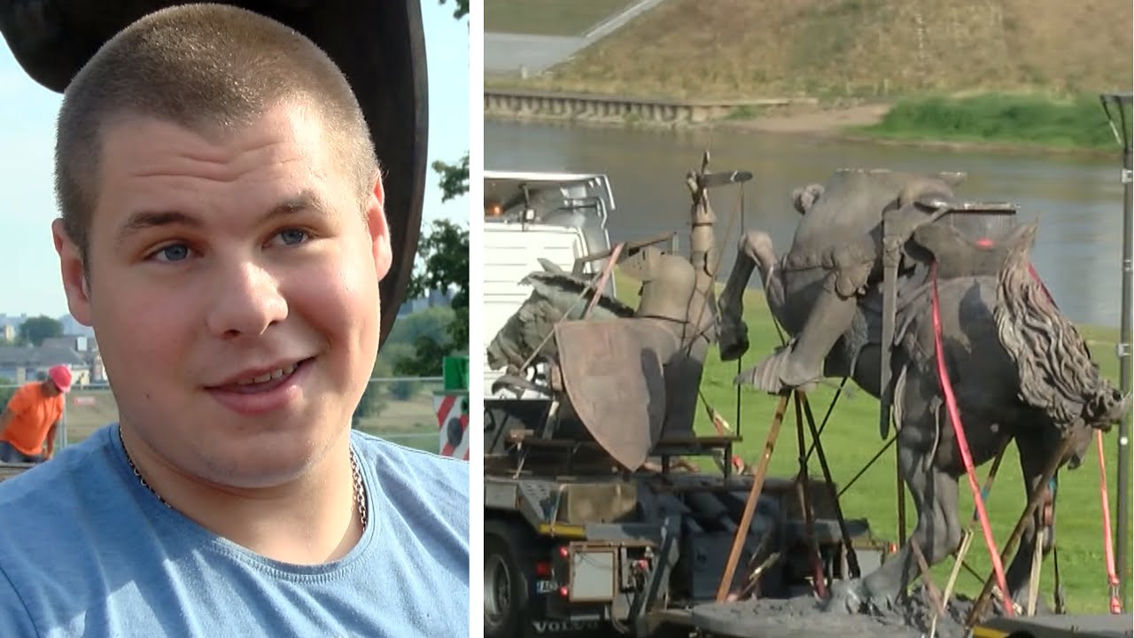 Vyčio skulptūrą į Kauną gabenusį vežėją nustebino aplinkinių veiksmai ...