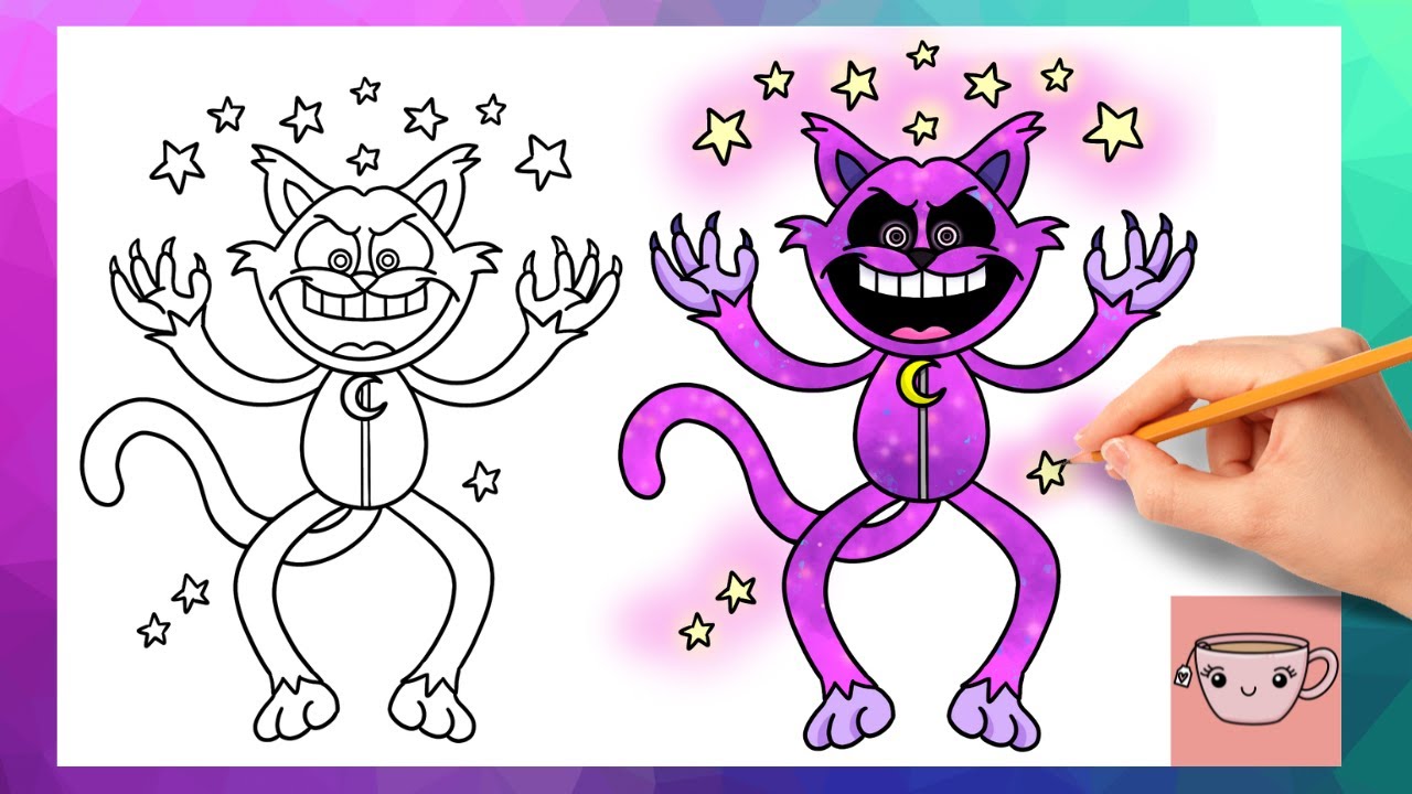 How To Draw Cosmic Elemental Catnap - Poppy Playtime | GameToons ...