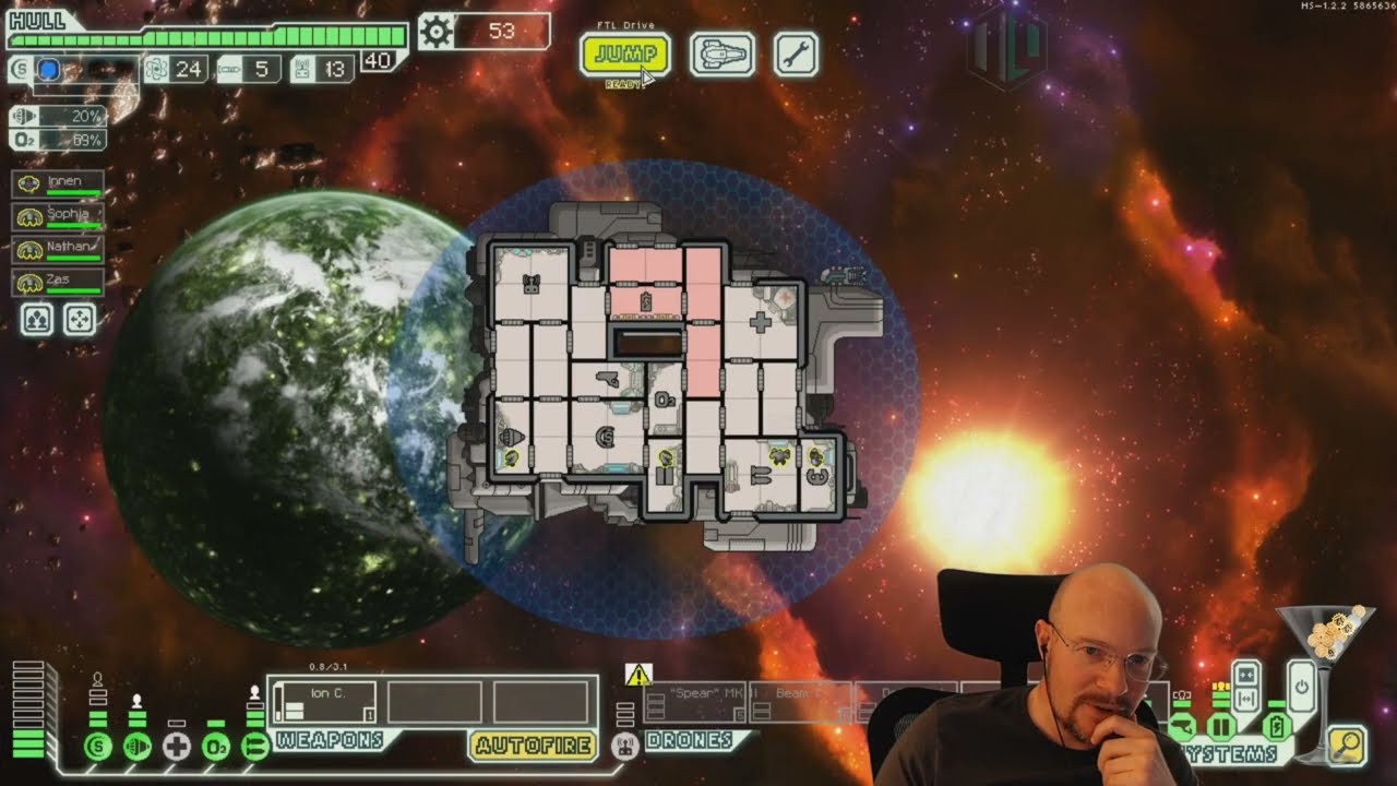 FTL Hard mode, WITH pause, Viewer Ships! Heavy Engi Cruiser, 1st run ...