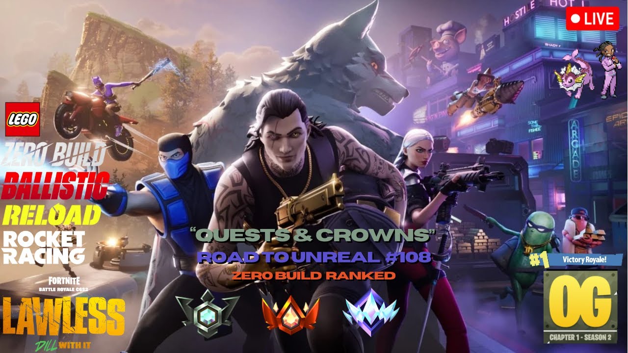 Fortnite C6 S2 - Quests & Crowns (Road to Unreal) #108 - YouTube