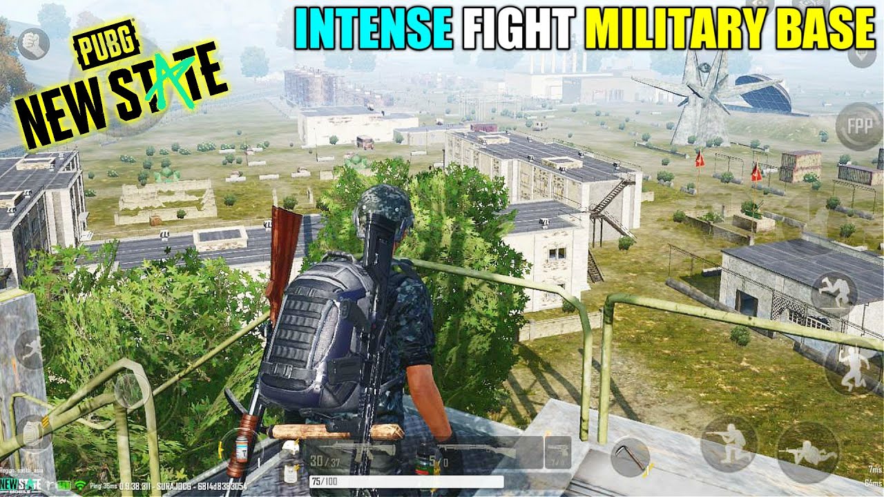 PUBG New State Gameplay || Landed On Military Base Can I win 🥺 - YouTube