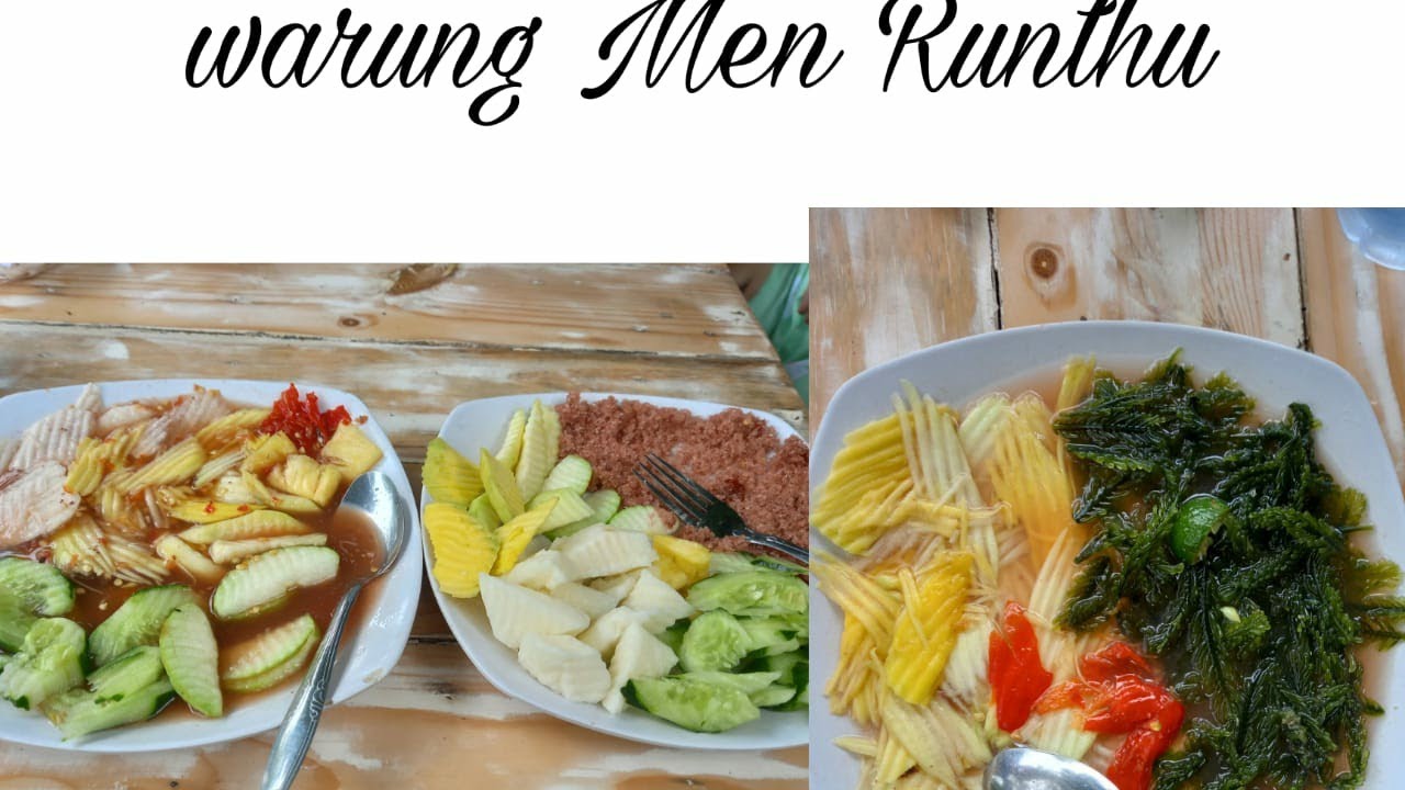 Rujak kuah pindang wr. Men Runthu khas Bali - Andrea vlog family # ...