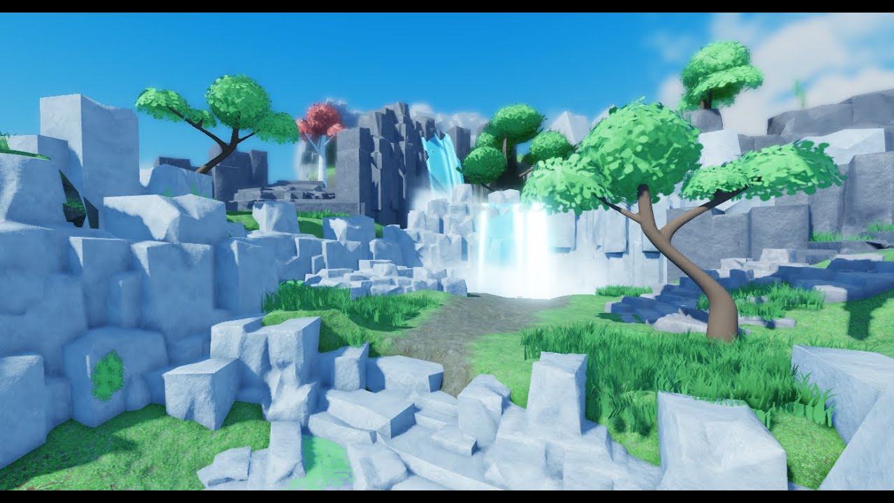 (Roblox Studio) Stylized Rocky Forest - YouTube