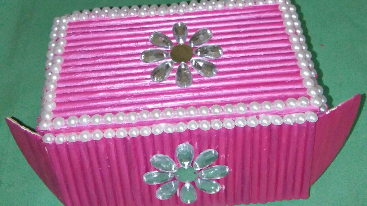 DIY-storage box/How to make storage box from waste mobile box.(best out ...