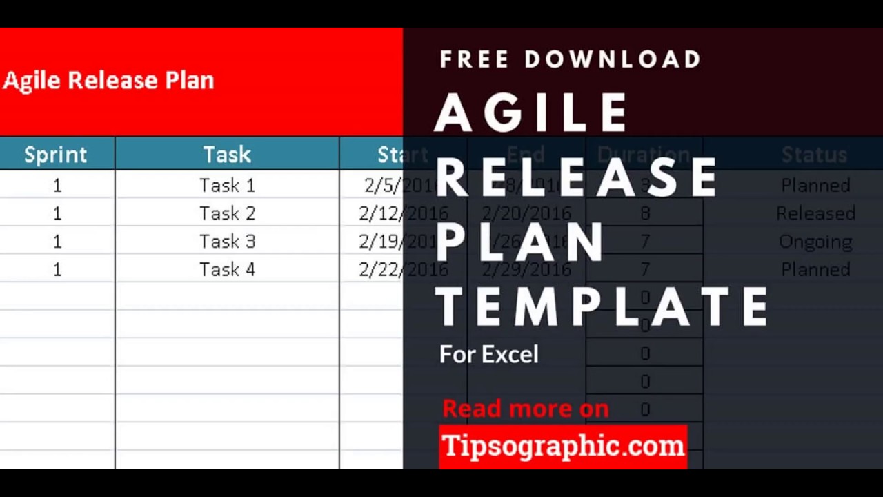 Agile Release Plan Template For Excel Free Download Http bit ly Agile Release Plan Template For Excel Free Download Http bit ly