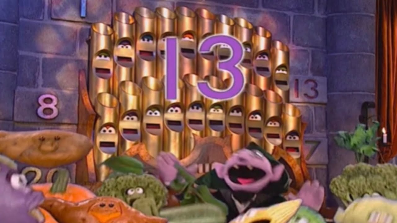 Sesame Street The Counts Number Of The Day Pipe Organ Cheering Track ...
