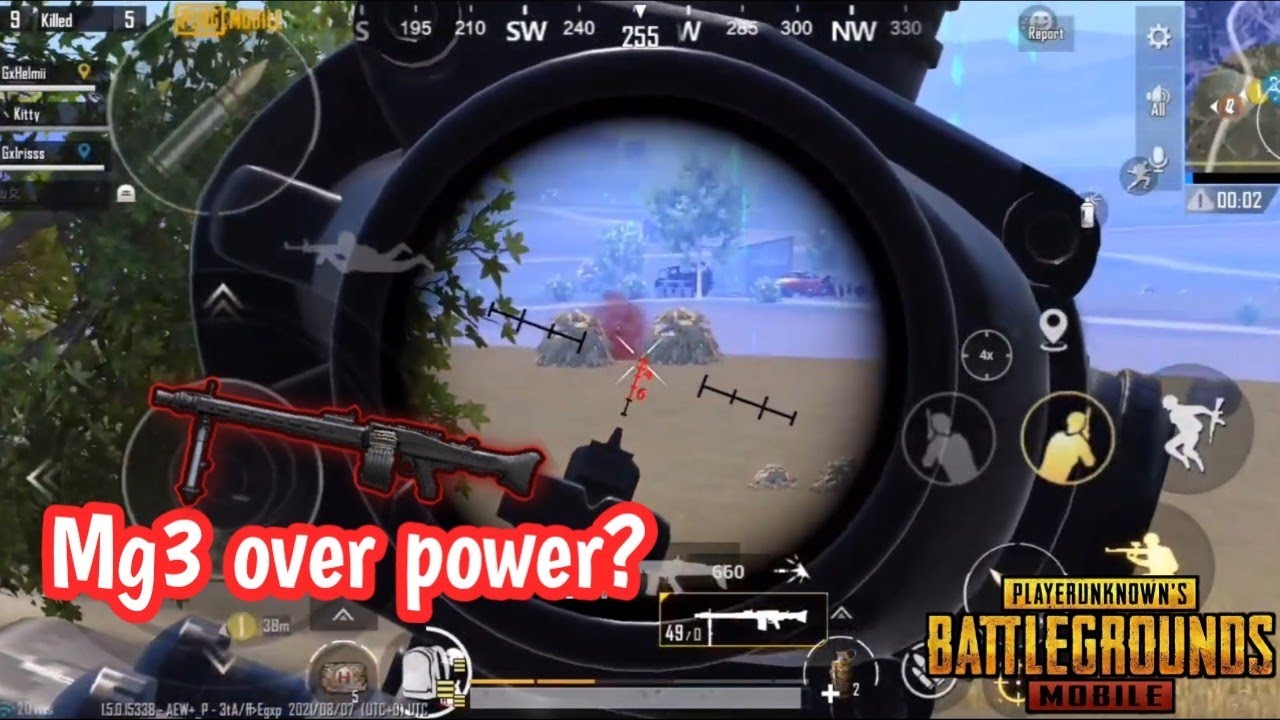 New Weapon Mg3 Light machine gun over power | Scrim | Malaysia | Pubg ...