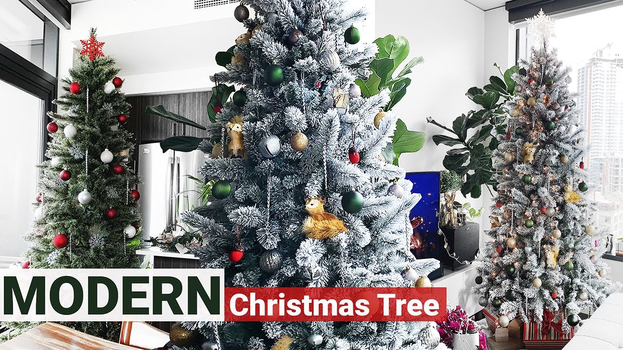 Modern Christmas Tree Decorating EASY!!! - YouTube