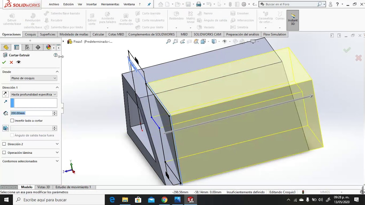 SOLIDWORKS. PRACTICA 18. - YouTube