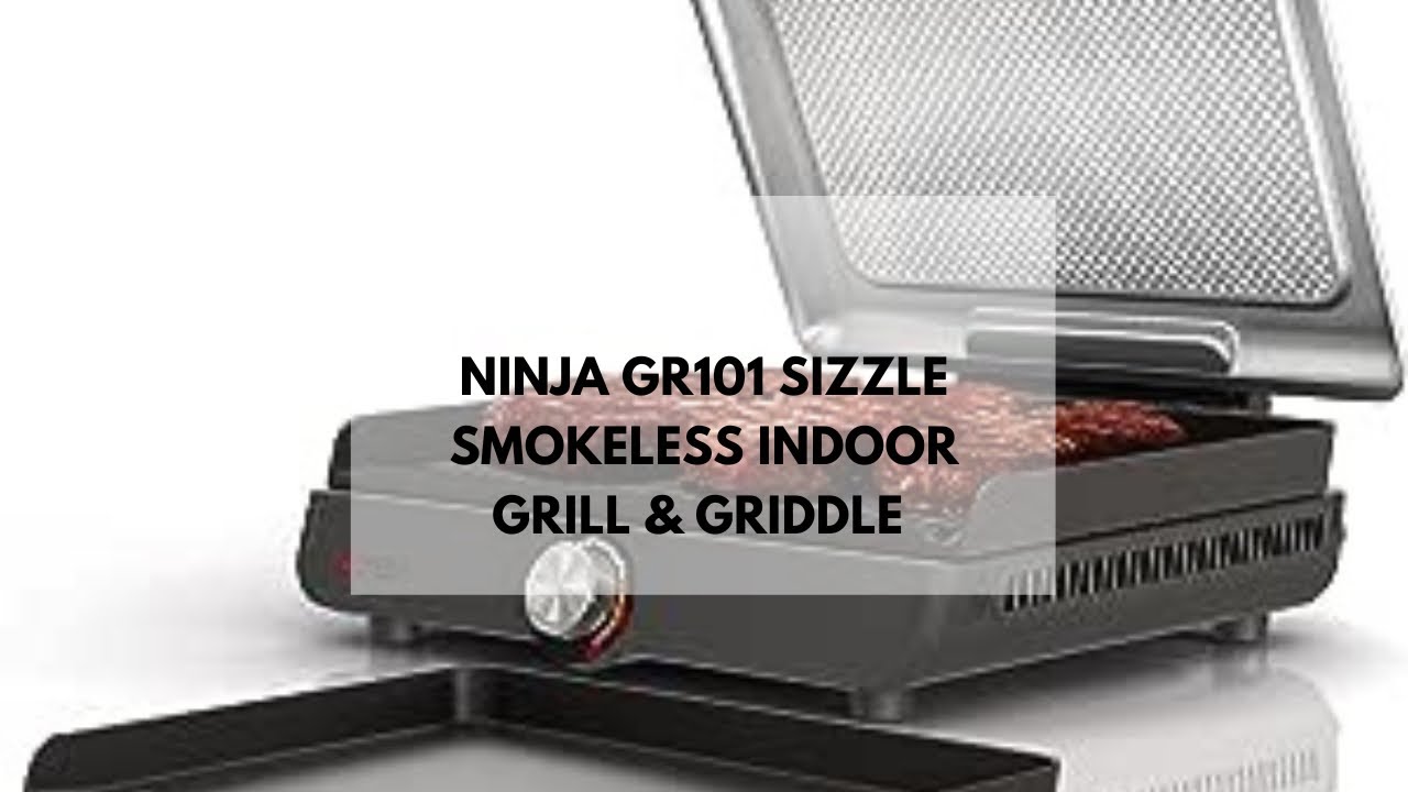 Smokeless Grilling and Griddling | Ninja GR101 Sizzle Smokeless Indoor ...