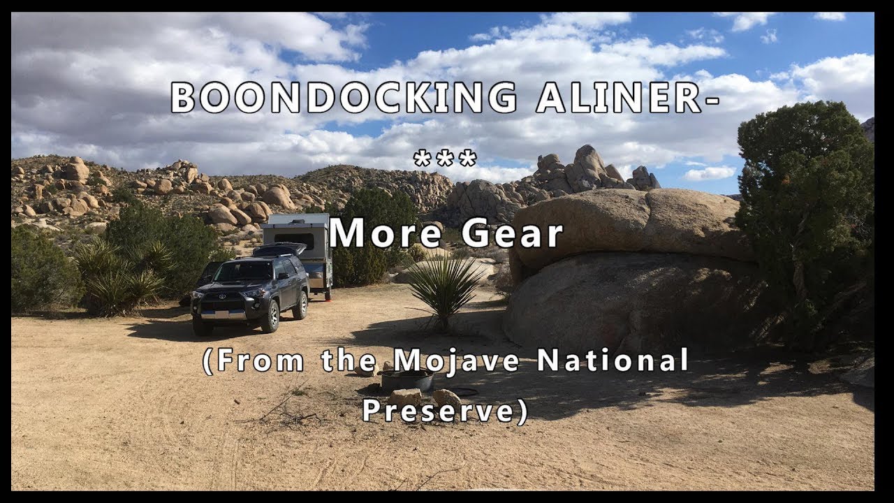 More Aliner boondocking gear (from the Mojave) - YouTube