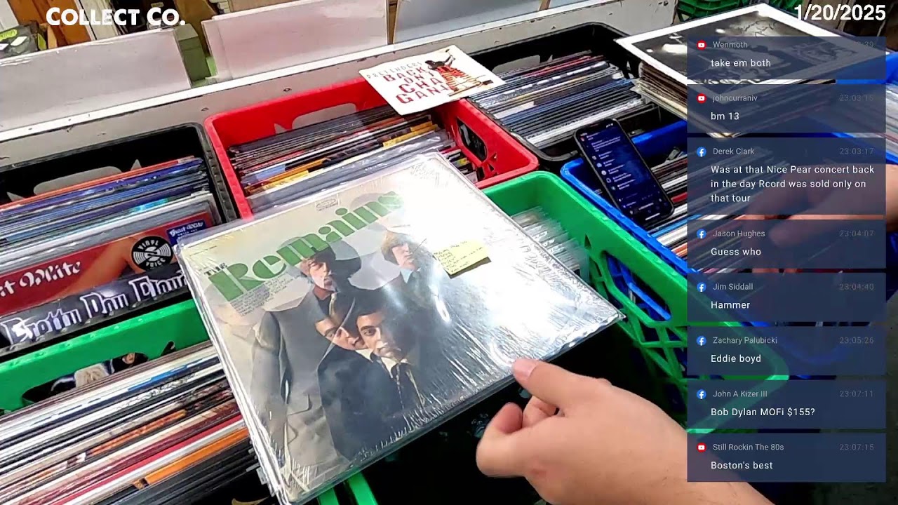 LIVE Vinyl Record Sale (Monday, 1/20/2025) - YouTube