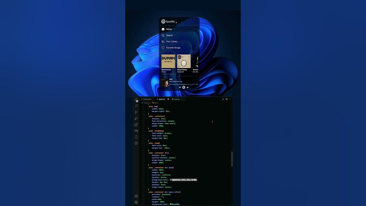 Music Player Html Css Code Coding Html Ht Css Codingin17 Short Shortsfeed Youtube