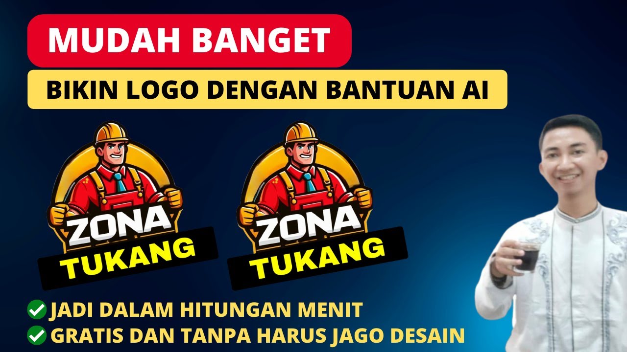 MUDAH BANGET, Cara Buat Desain Logo Usaha Bisnis Produk Gratis untuk ...