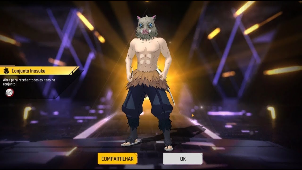 Nova Skin do Inosuke FREE FIRE - YouTube