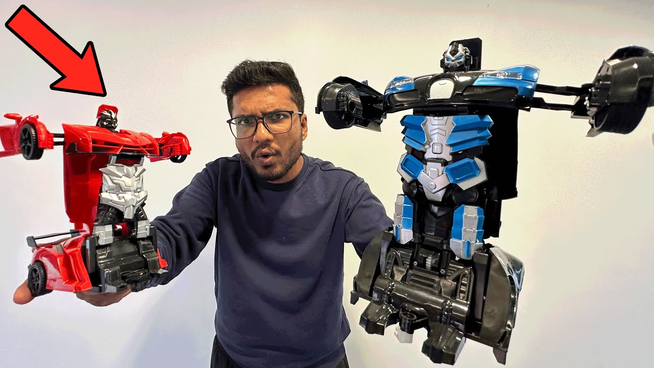Bugatti Transformer Robot Car VS Lamborghini Transformer Robot Car ...