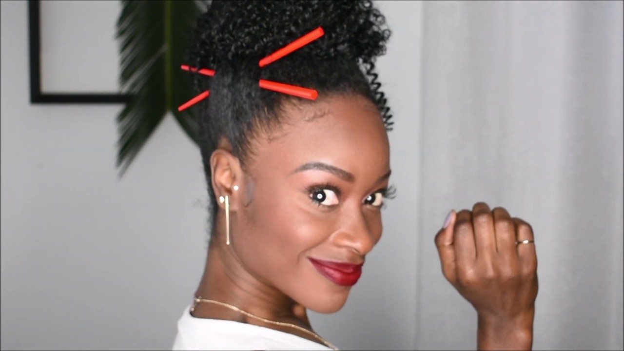 Curly Drawstring Ponytail for Textured Hair - YouTube