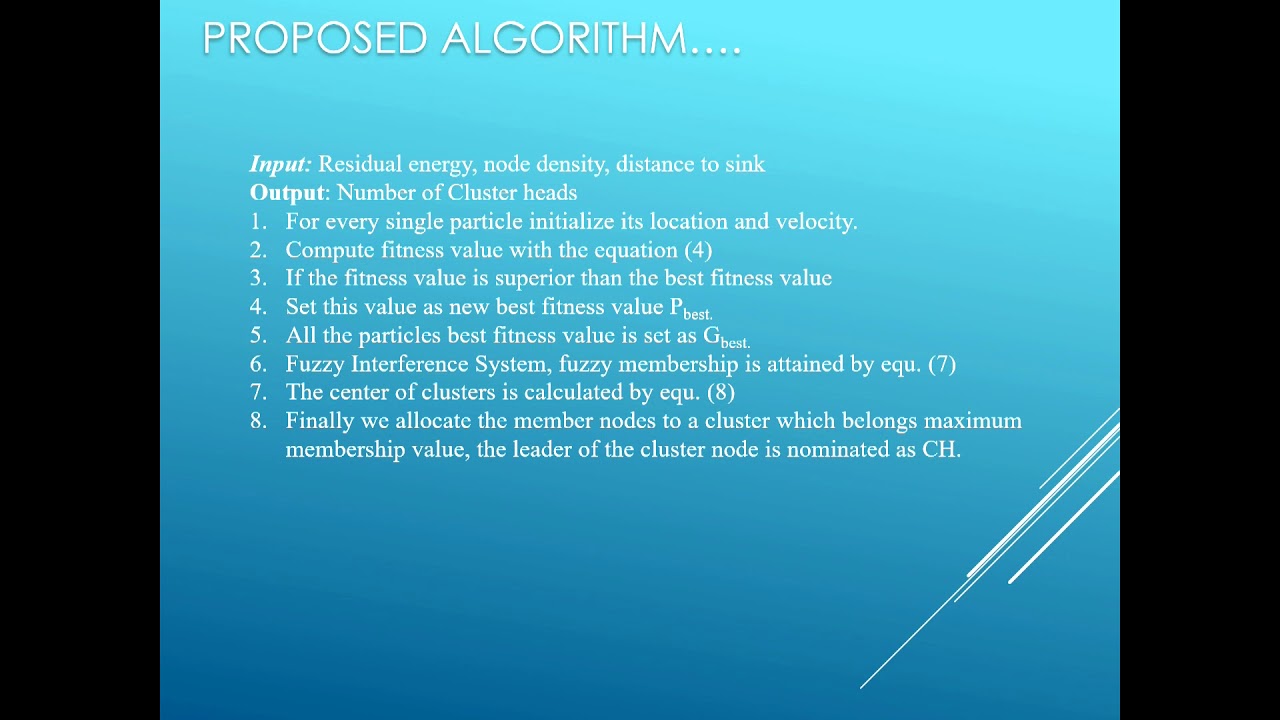 An Improved Pso Based Fuzzy Clustering Algorithm In Wsns Youtube 1025