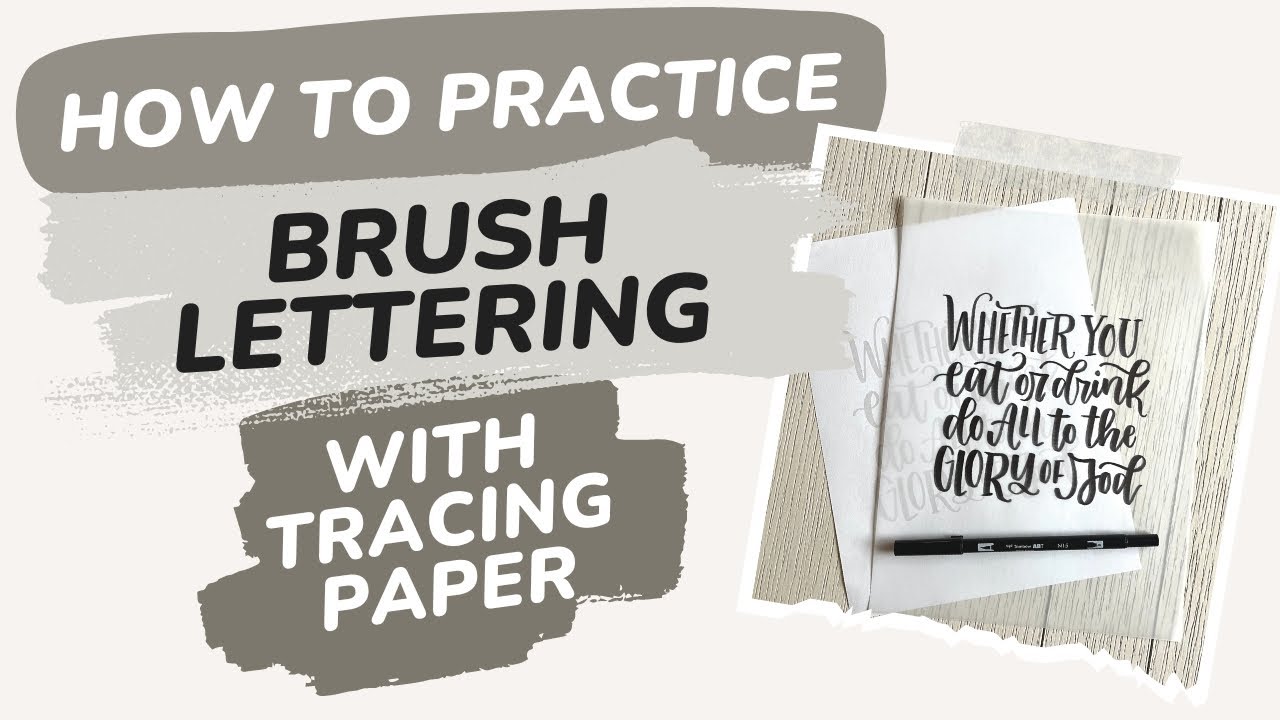 Brush Lettering for Beginners: How to Use Tracing Guides for Practicing ...