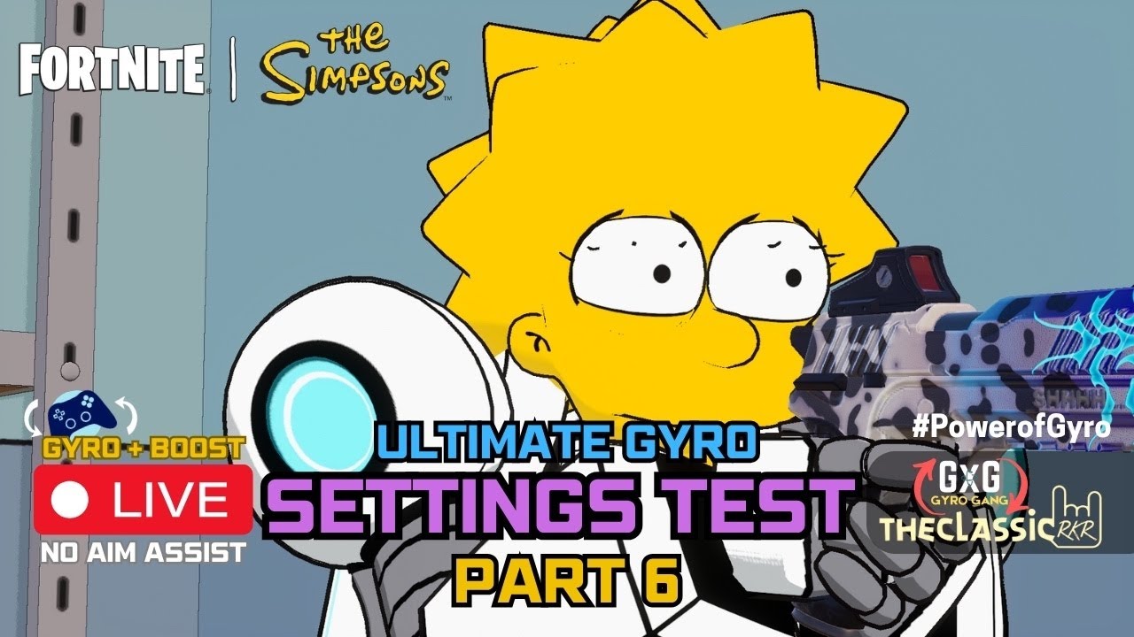 Ultimate Gyro Settings Test - PART 6 - FORNITE x The Simpsons - YouTube