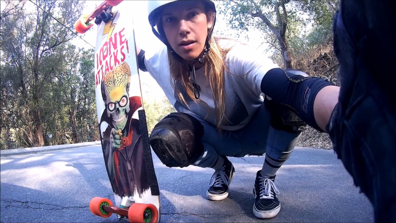 Susan Heine skating down the Tuna Canyon - YouTube
