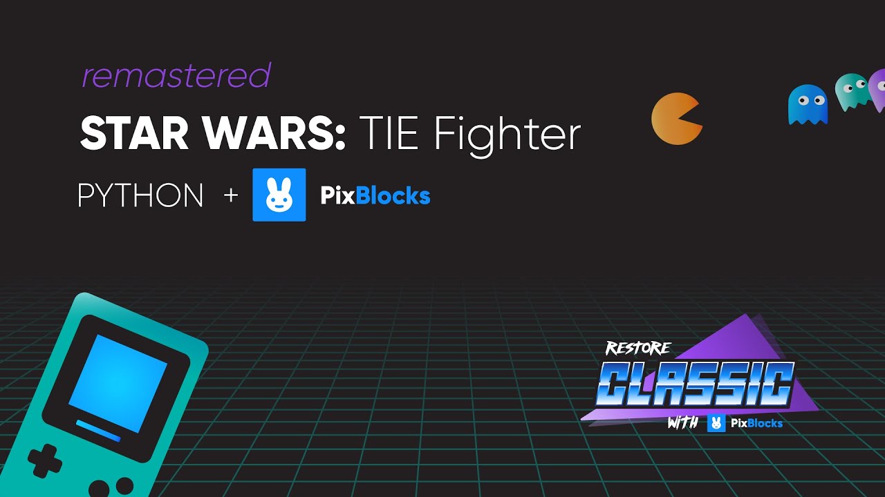 Star Wars: TIE Fighter (remastered) - PYTHON + @PixBlocks - YouTube