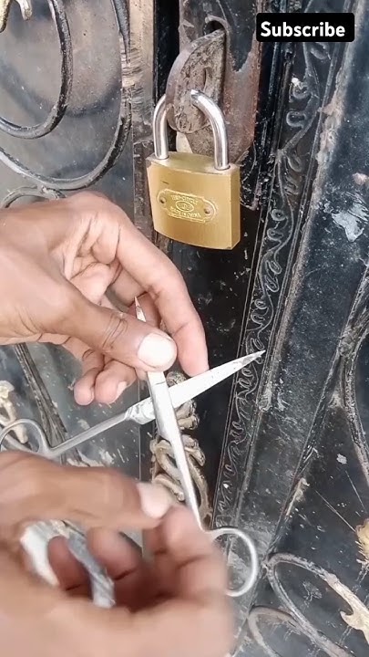 How To Open Lock Without key Easy - YouTube