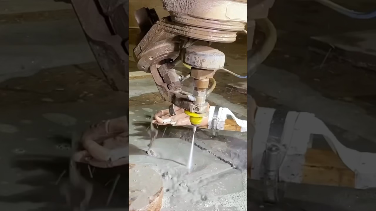 How scary is the power of a waterjet? Can you save your hand if you accidentally touch it?# ...