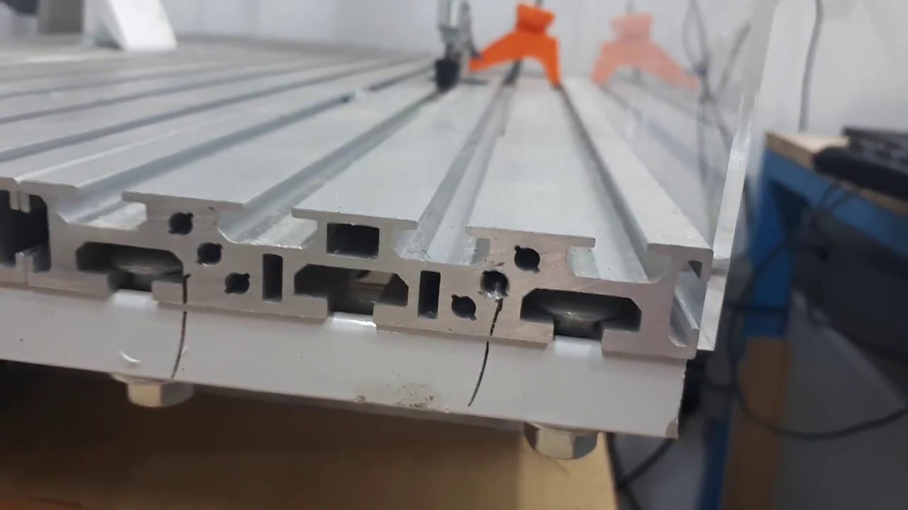 CNC router em alumínio completa. - YouTube