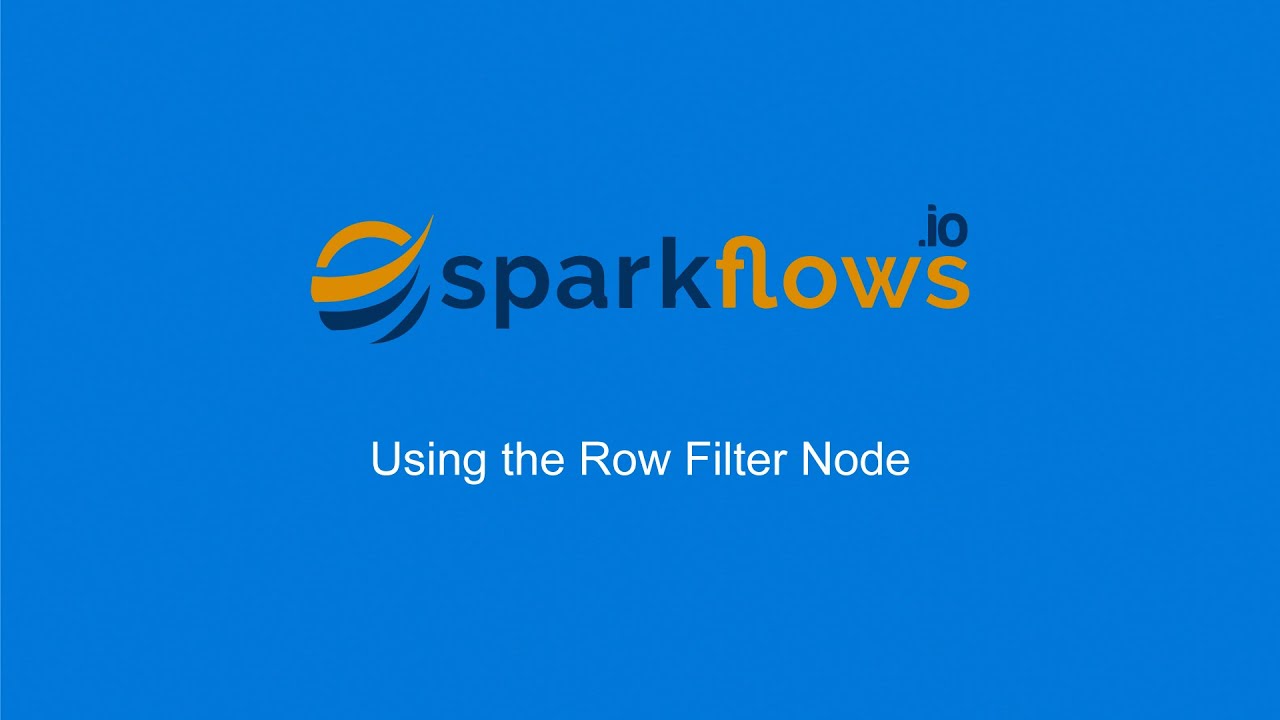 How to Use the Row Filter Node | Data Cleaning - YouTube