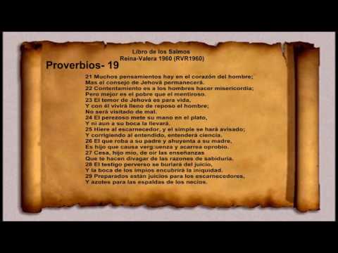 La Biblia libro de los Proverbios Proverbio 19 Reina Valera 1960 ...