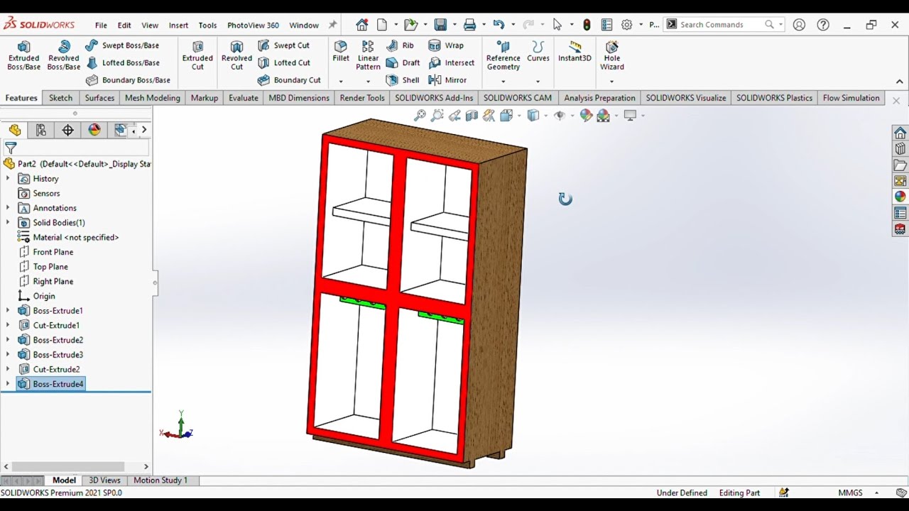 Solidwork tutorial | How to design shelf by solidwork - YouTube