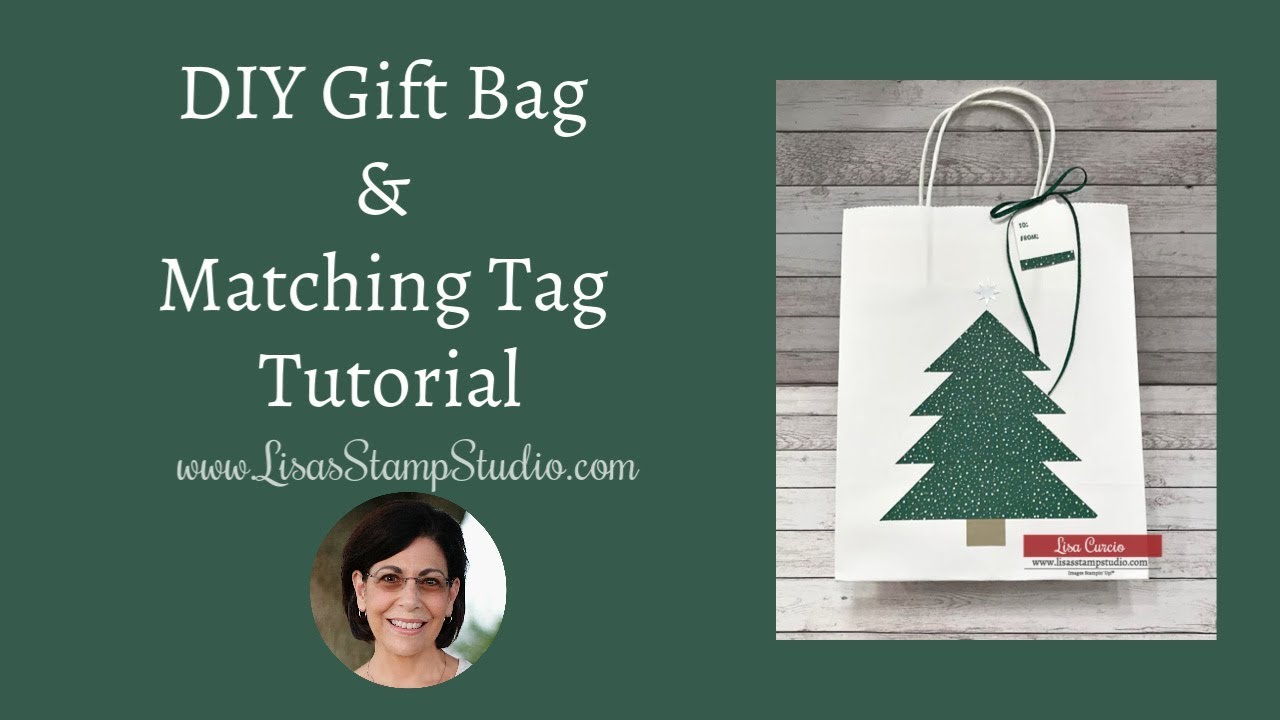 DIY Gift Bag & Matching Tag Tutorial - YouTube