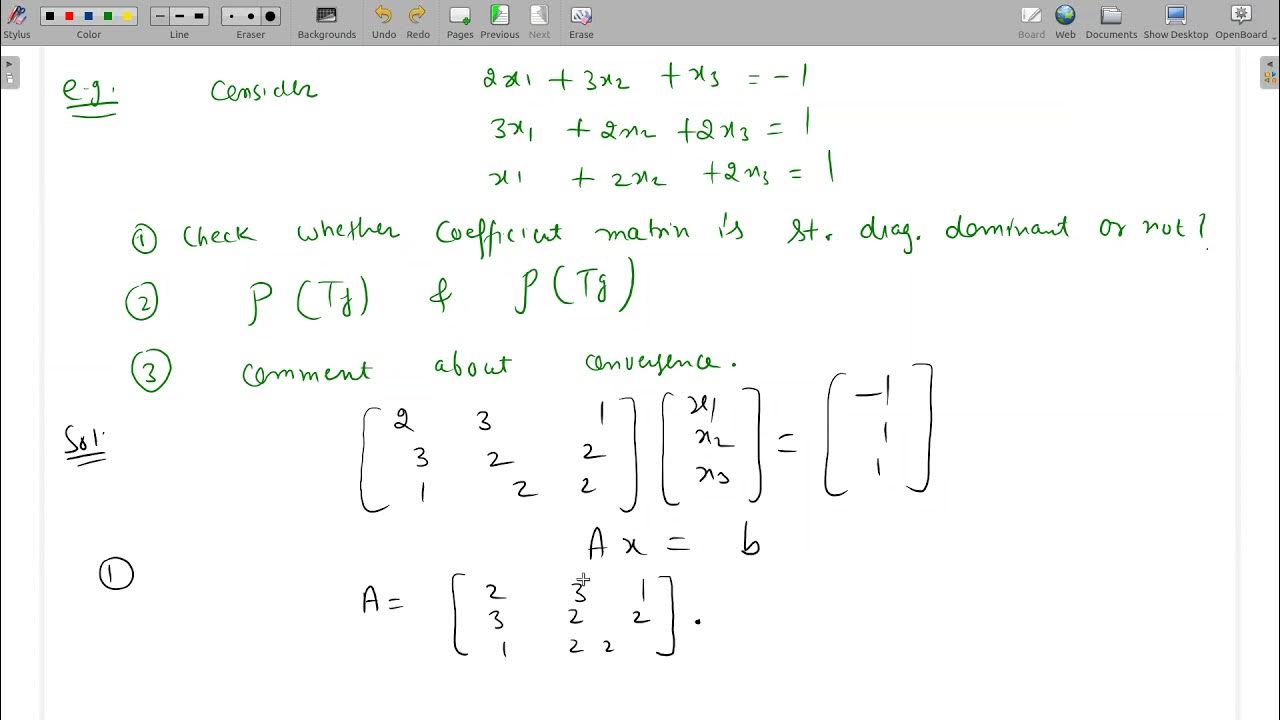 Lecture 4: Iterative Methods for System of Linear Equations - YouTube