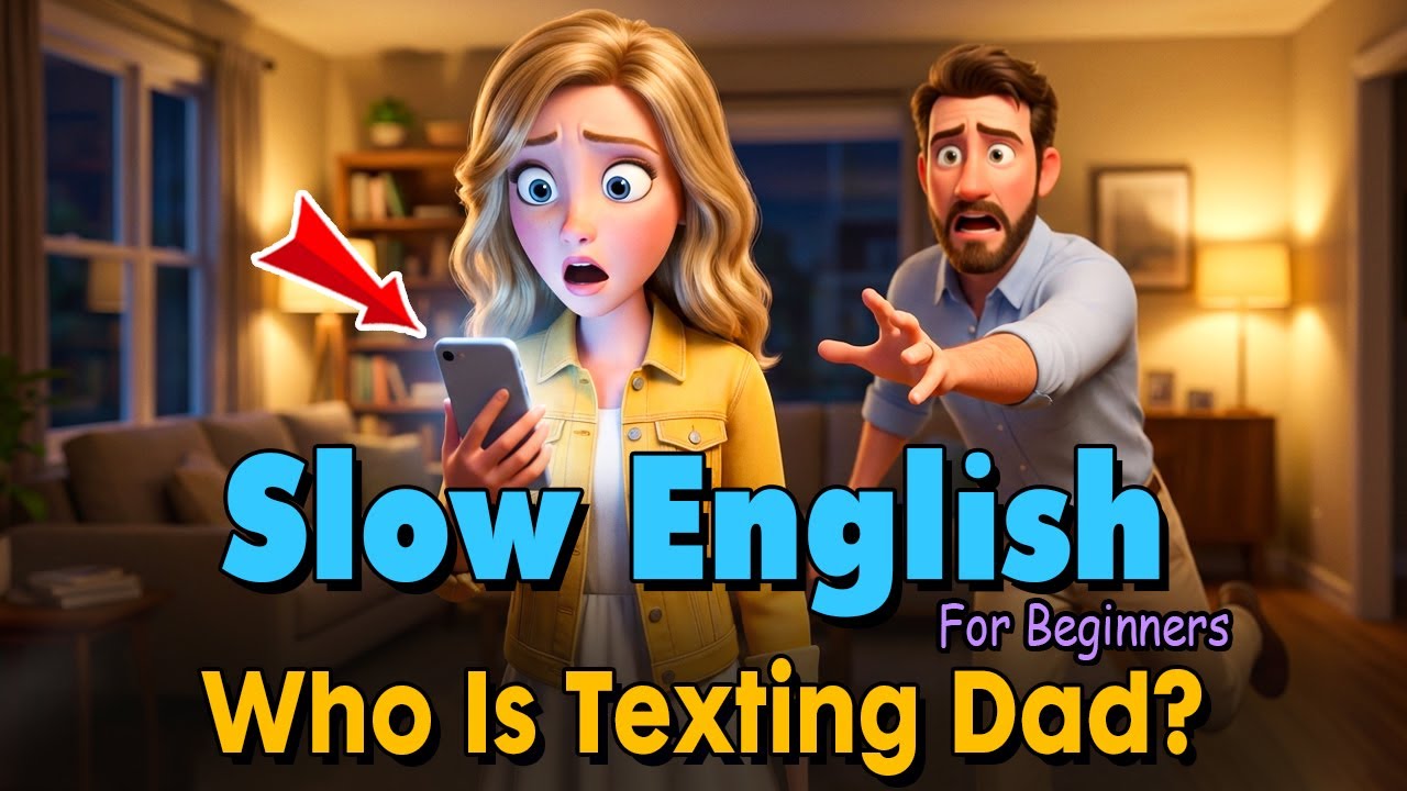 Who Is Texting Dad? | Easy English Listening Practice Story (A1-A2 ...