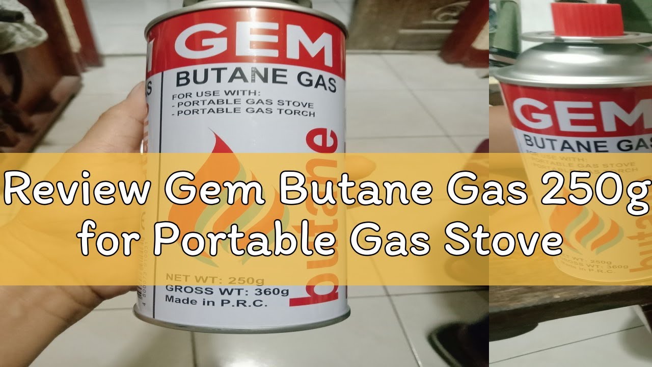 Review Gem Butane Gas 250g for Portable Gas Stove - YouTube