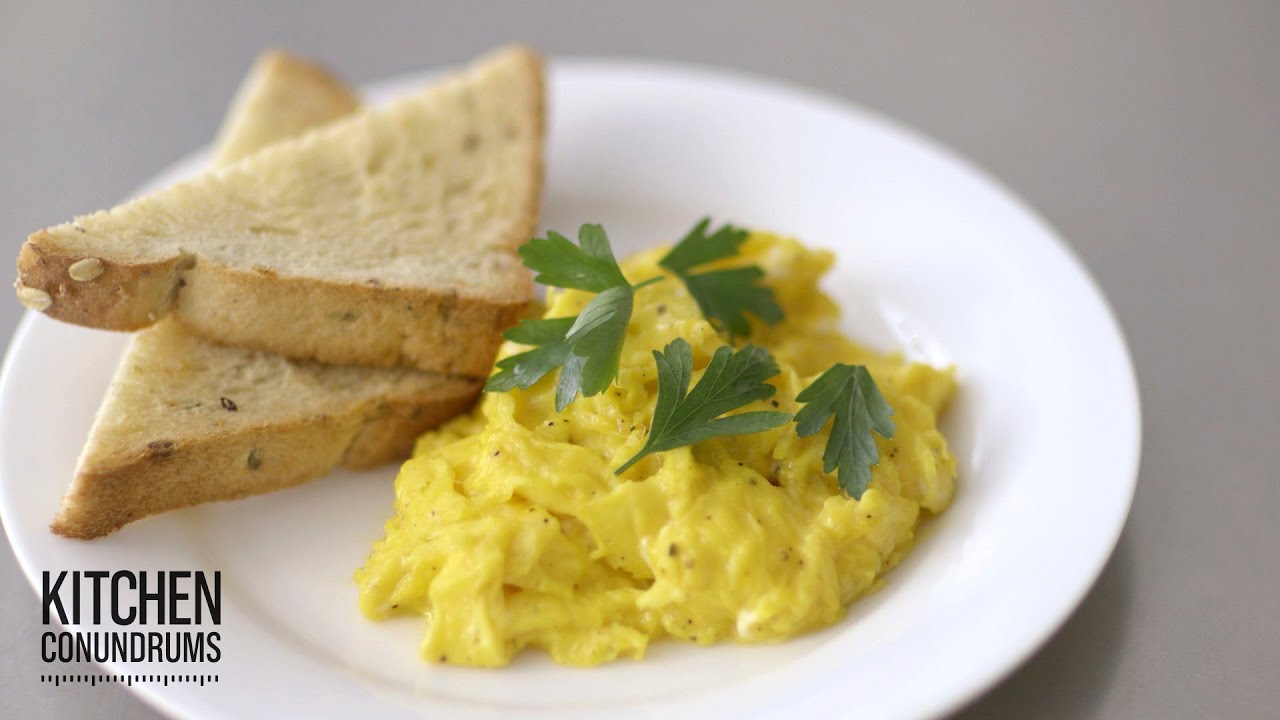 The Trick to Perfectly Scrambled Eggs - Kitchen Conundrums with Thomas ...