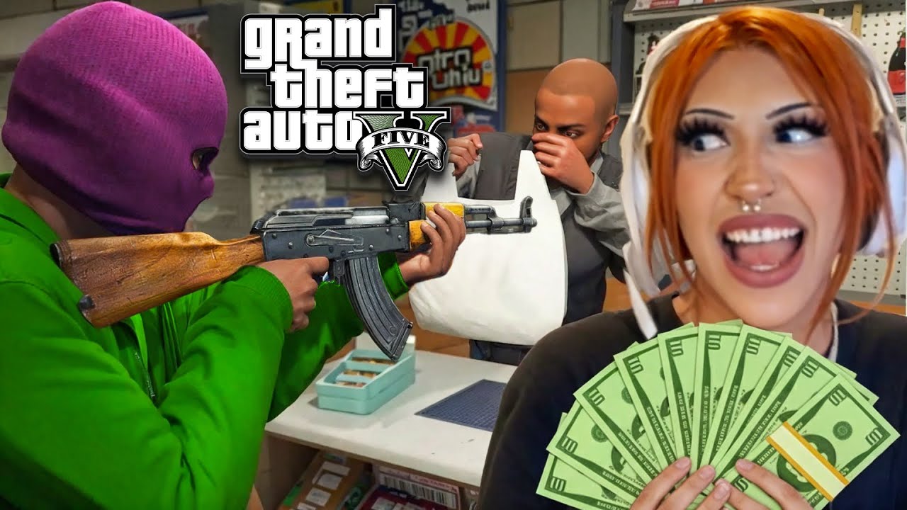 PLAYING GTA WHILE ROBBING EVERY STORE IN THE GAME - YouTube