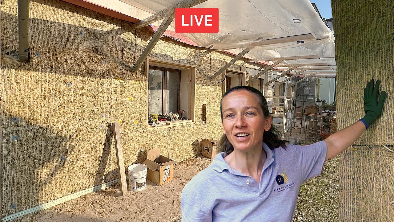 Bioedilizia: usare la PAGLIA per la CASA. Con Laura Raduta 🔴 - YouTube