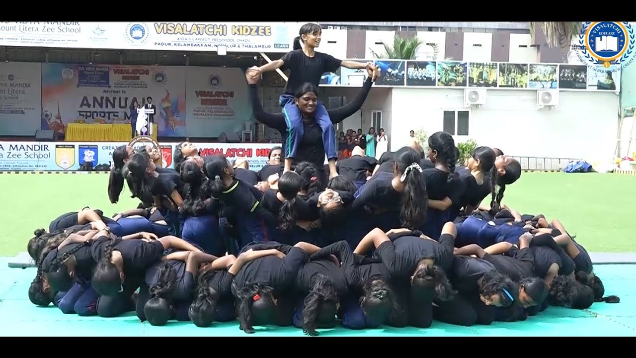 Girls Pyramid formation | Mount Litera Zee School Chennai | Annual ...