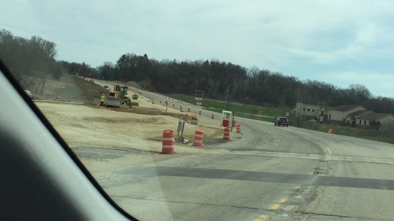 Driving east in the Town of Verona (WI) on county trunk highway PD ...