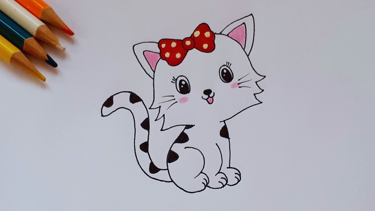 How to draw a cat ||sanrio charmmy kitty - YouTube