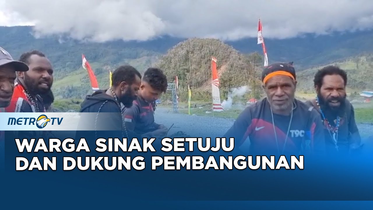 Warga Distrik Sinak Kabupaten Puncak Jaya Dukung Pembangunan - YouTube