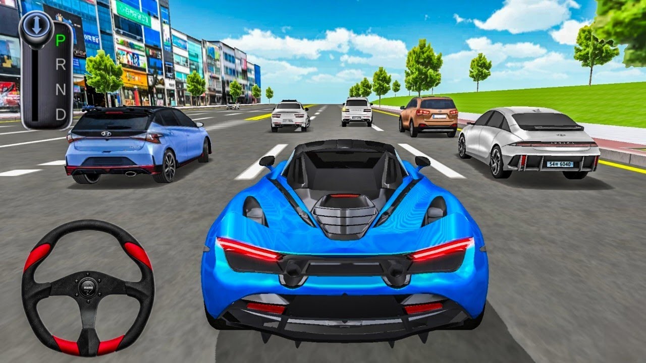 New Super Car Blue McLean Stuck for Parking–3D driving class gameplay ...