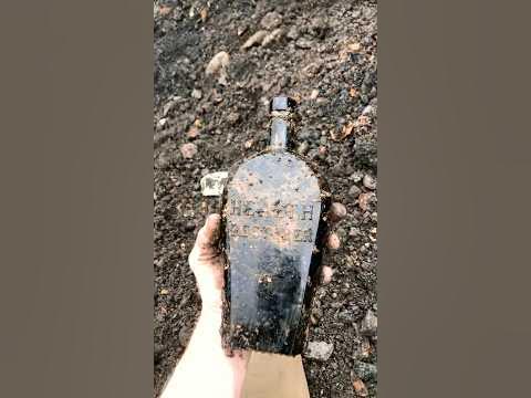 MEGA FIND Black glass HEALTH RESTORER dug from a Victorian bottle dump. #bottledigging #history ...