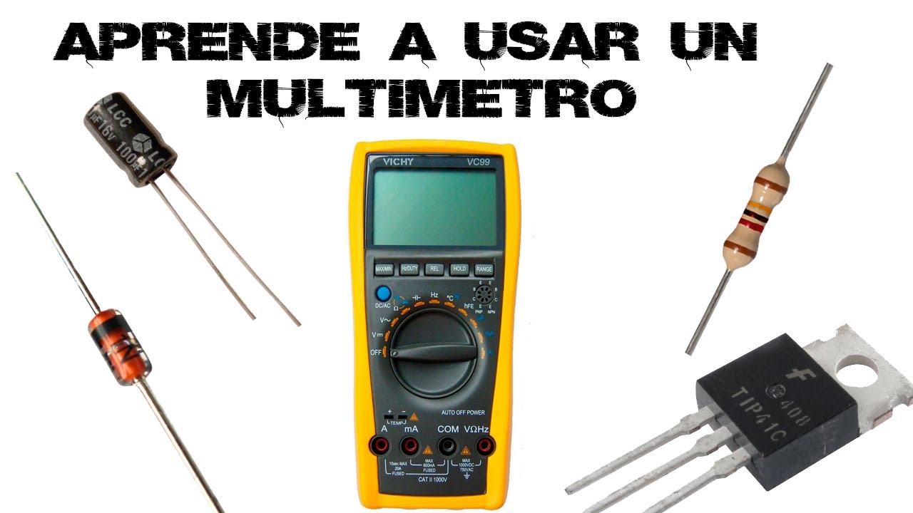 COMO USAR UN MULTIMETRO DIGITAL - YouTube