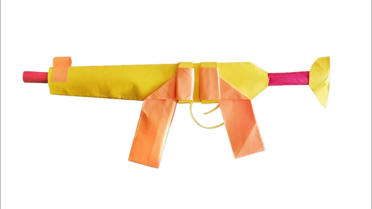 How To Make Paper Mp5 Gun - YouTube