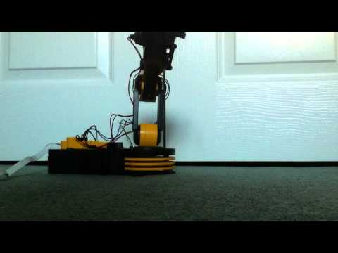 HOME BUILT robot arm (EVE) In action - YouTube